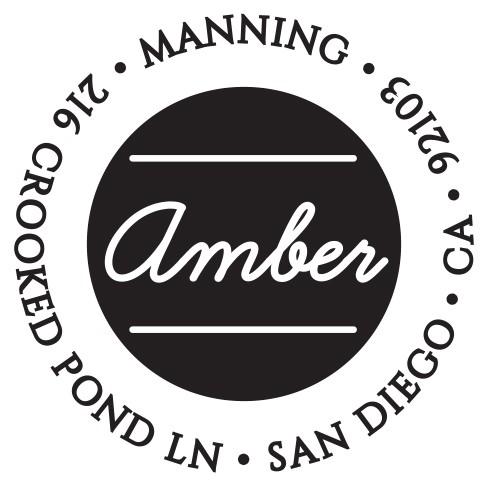 Amber Return Address Stamp – PSA Essentials - Wholesale